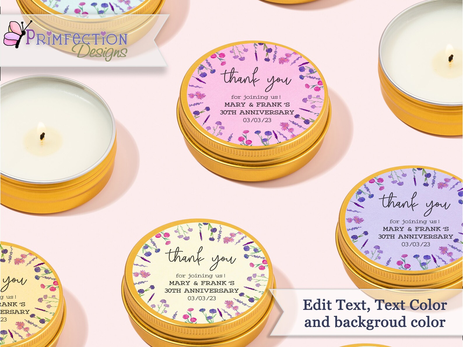 Fully Editable Favor Tags Instant Download, Purple Wedding Favor Tag ...