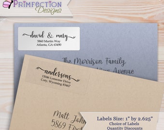 Return Address Labels, Clear Address Labels, Address Labels, Wedding ...