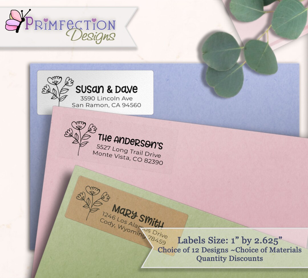 Personalized Return Address Labels, Clear Address Labels, Custom ...