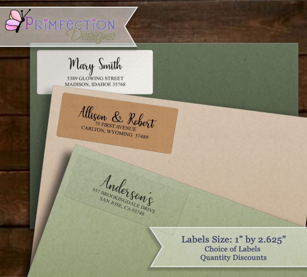 Personalized Return Address Labels, Plain Address Labels, Return ...