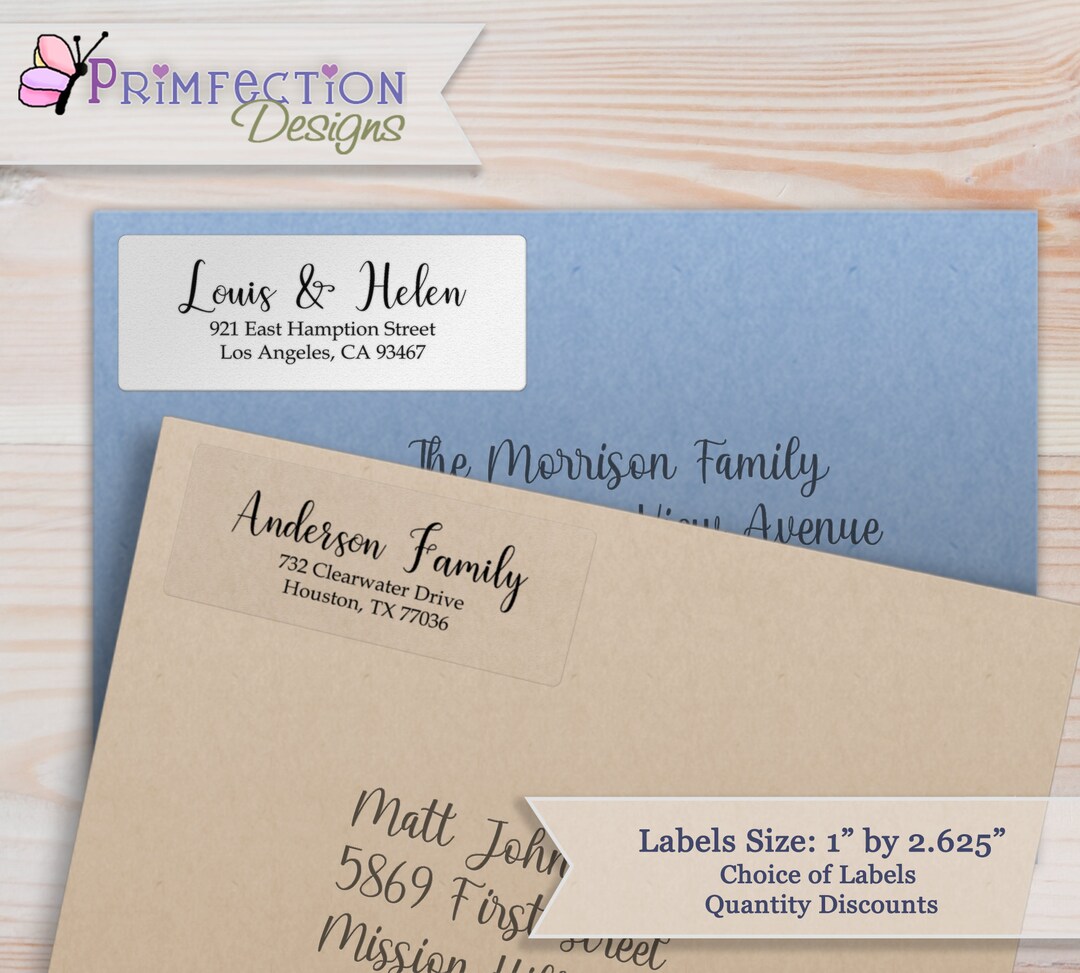Return Address Labels Clear Address Labels Custom Address - Etsy