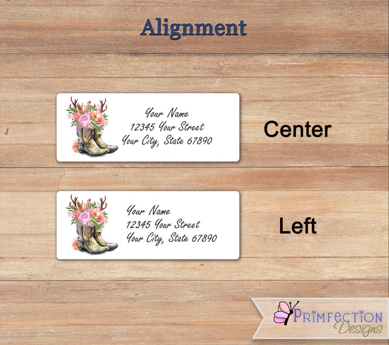 Personalized Return Address Labels Cowboy Boots Address - Etsy
