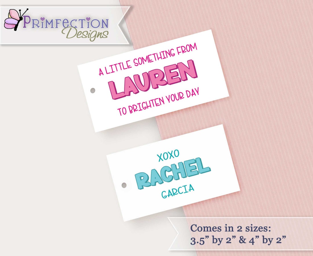 Fully Editable Gift Tags Instant Download, Bubble Shadow Gift Tags for ...