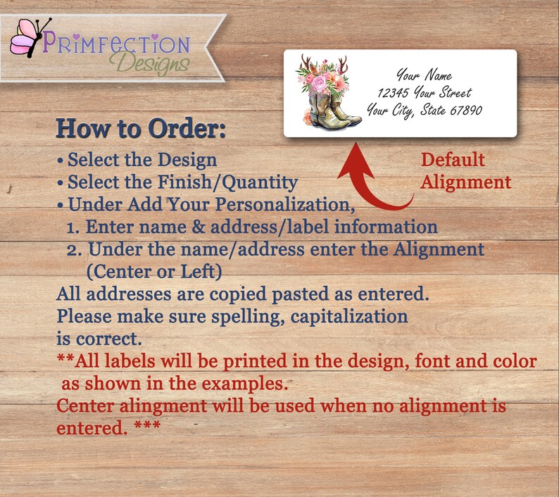 Personalized Return Address Labels Cowboy Boots Address - Etsy