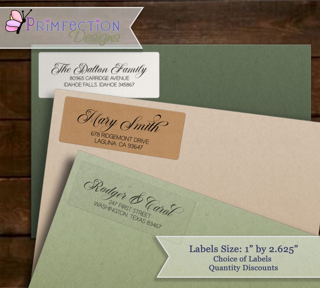 Personalized Return Address Labels, Elegant Address Labels, Wedding ...