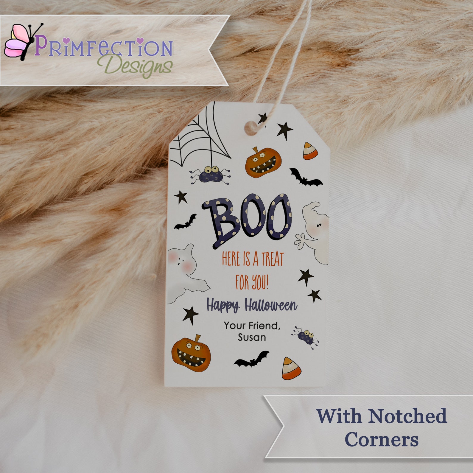 Editable Halloween Boo Tags, Boo Gift Tag, Downloadable Halloween Tags ...