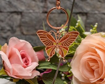 Handcrafted Resin Butterfly Keychain Backpack Clip - Etsy