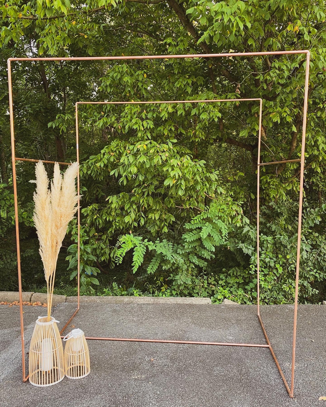 Copper Wedding Arch Backdrop Copper Wedding Arch Double - Etsy