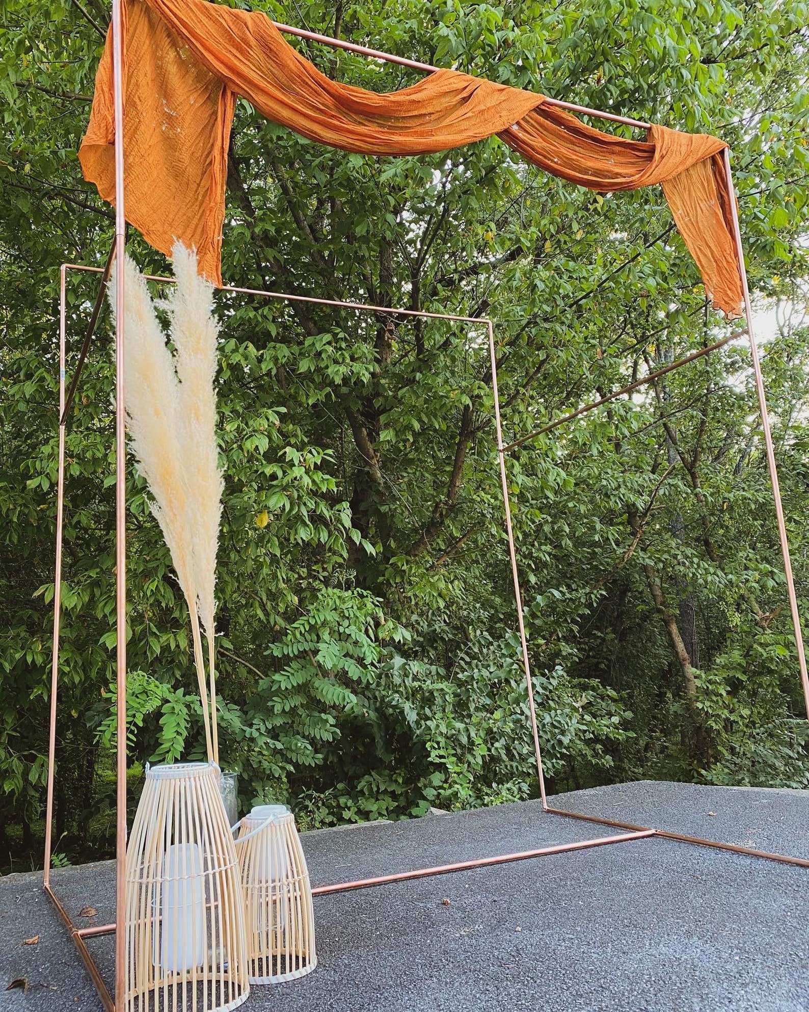 Copper Wedding Arch Backdrop Copper Wedding Arch Double - Etsy