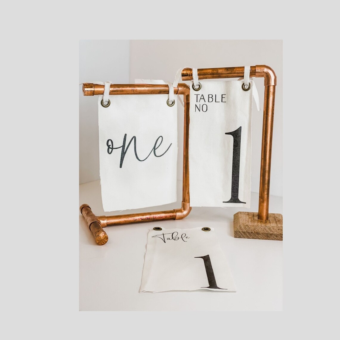 Cloth Wedding Table Number Sign | Cloth Canvas Wedding Signs | Modern ...