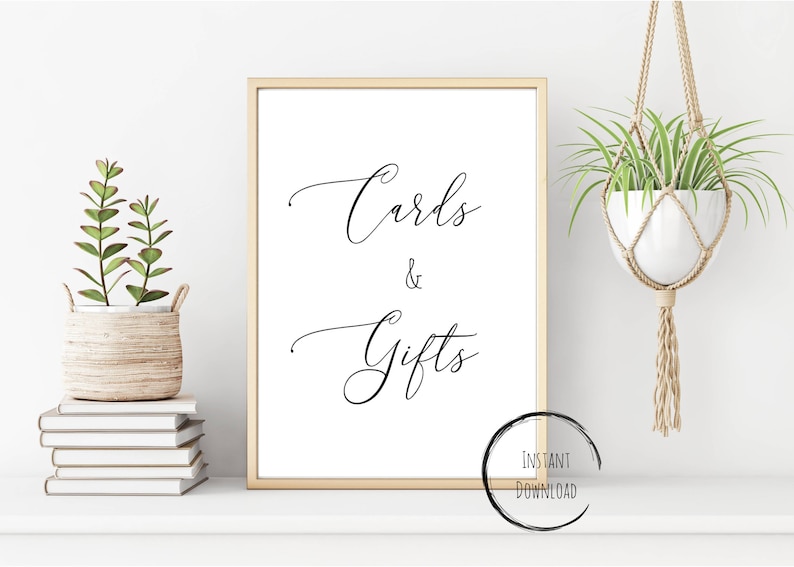 TEMPLATE | Cards & Gifts Wedding Template | Wedding Sign Template ...
