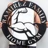 Dumbbell Fitness Metal Sign LED Lights V4, Custom Bodybuilder Metal ...