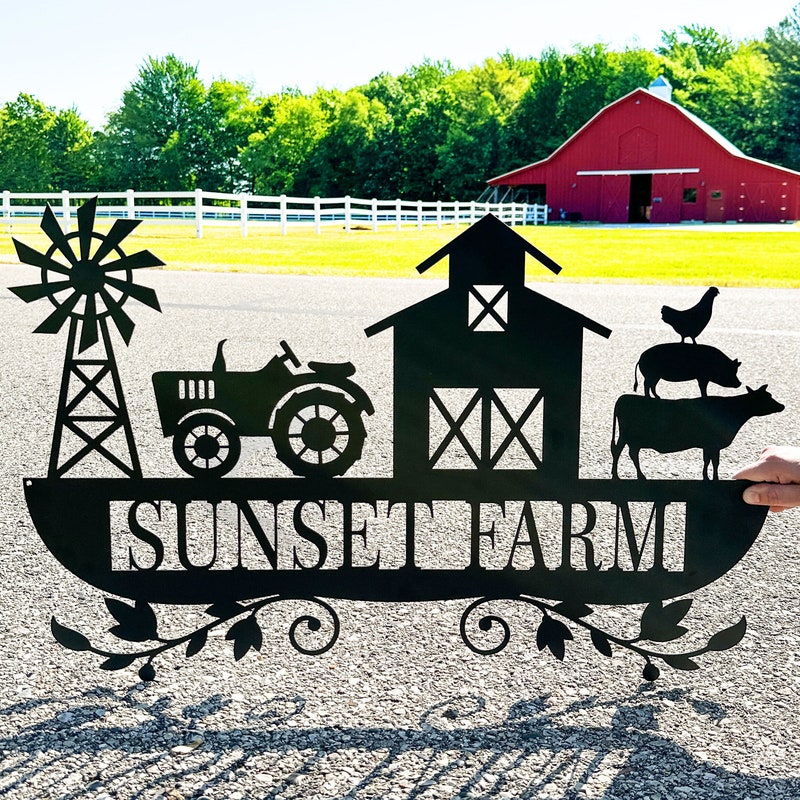Metal Farm Signs - Etsy