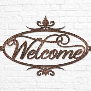 Metal Welcome Sign for Front Porch Welcome Sign Wedding Gift for Couple ...