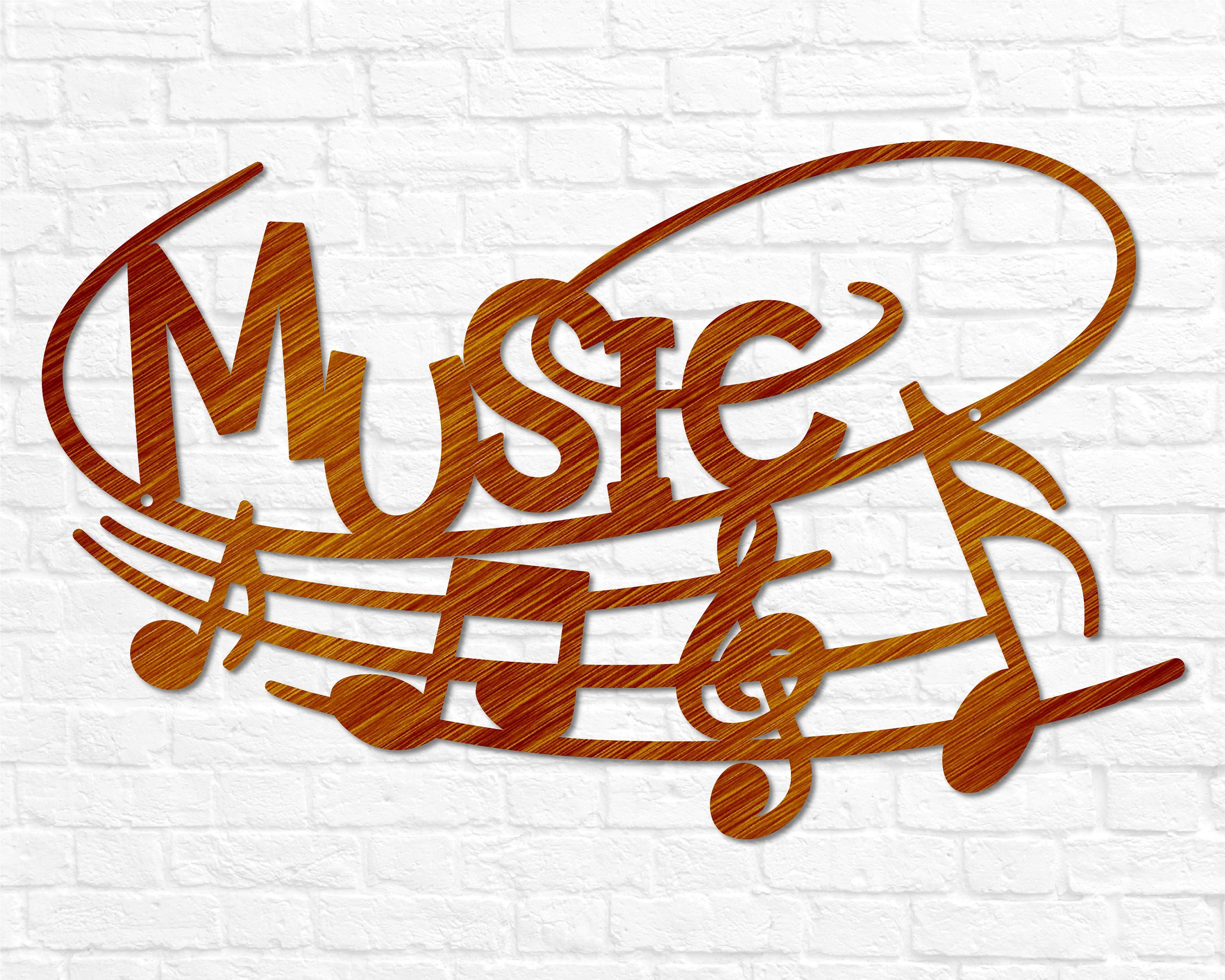 Metal Music Wall Art Metal Music Gift for Teacher Metal Music Sign ...