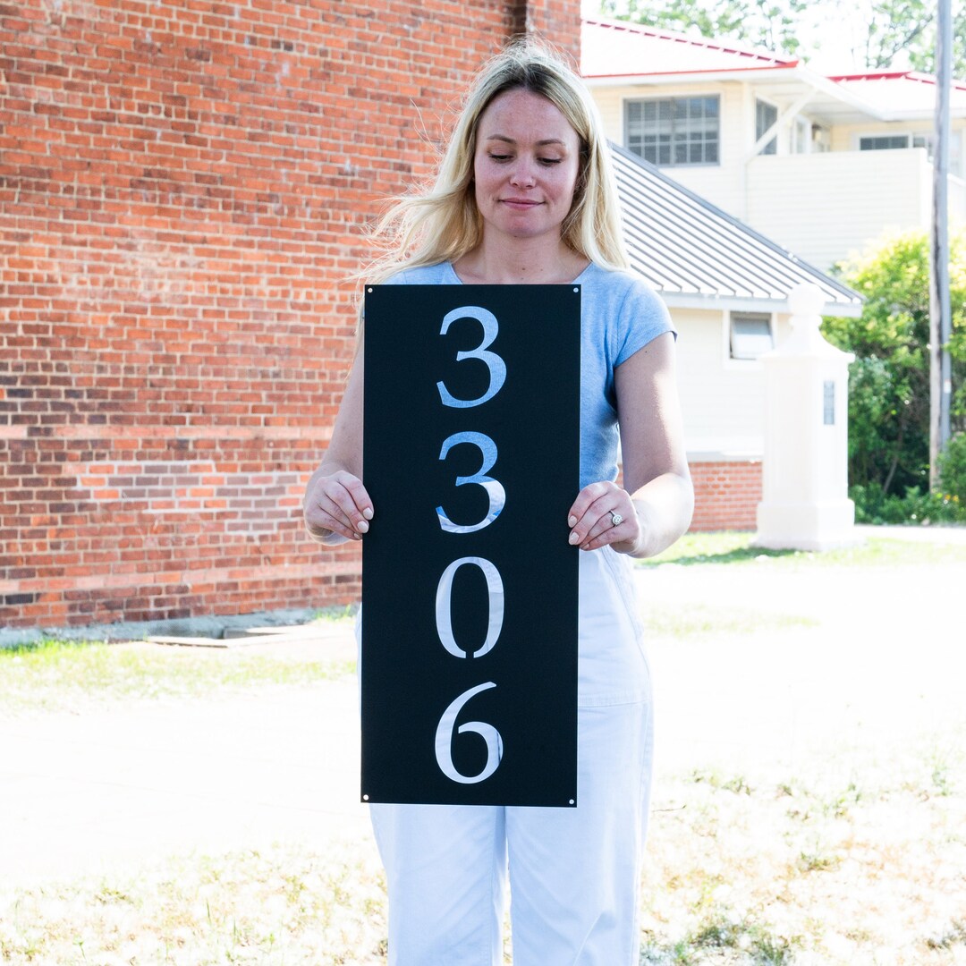 Metal Address Plaque | House Number Sign | Home Number Sign | Front ...