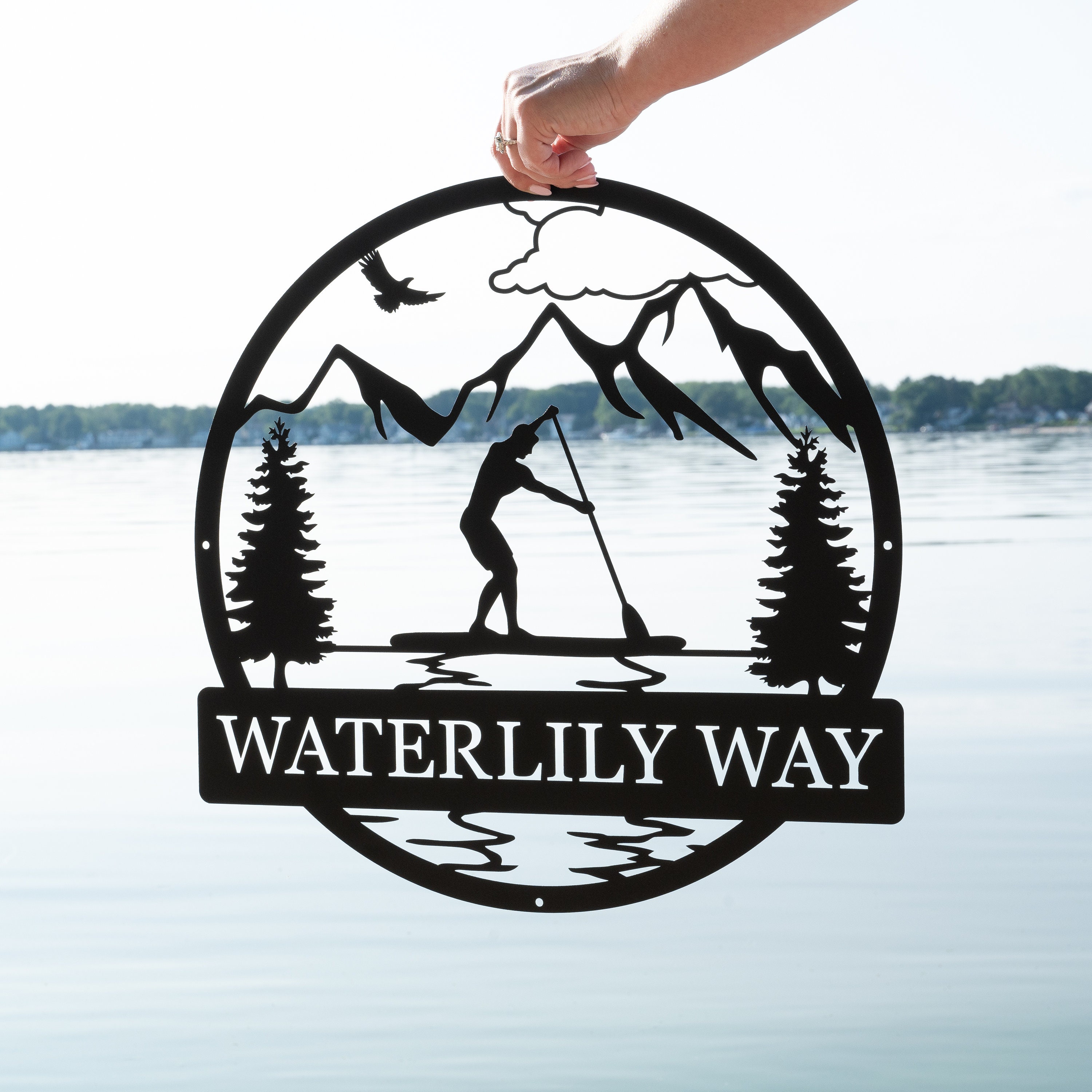 Personalized Stand up Paddle Boarding Name Sign | Paddle Board Wall ...
