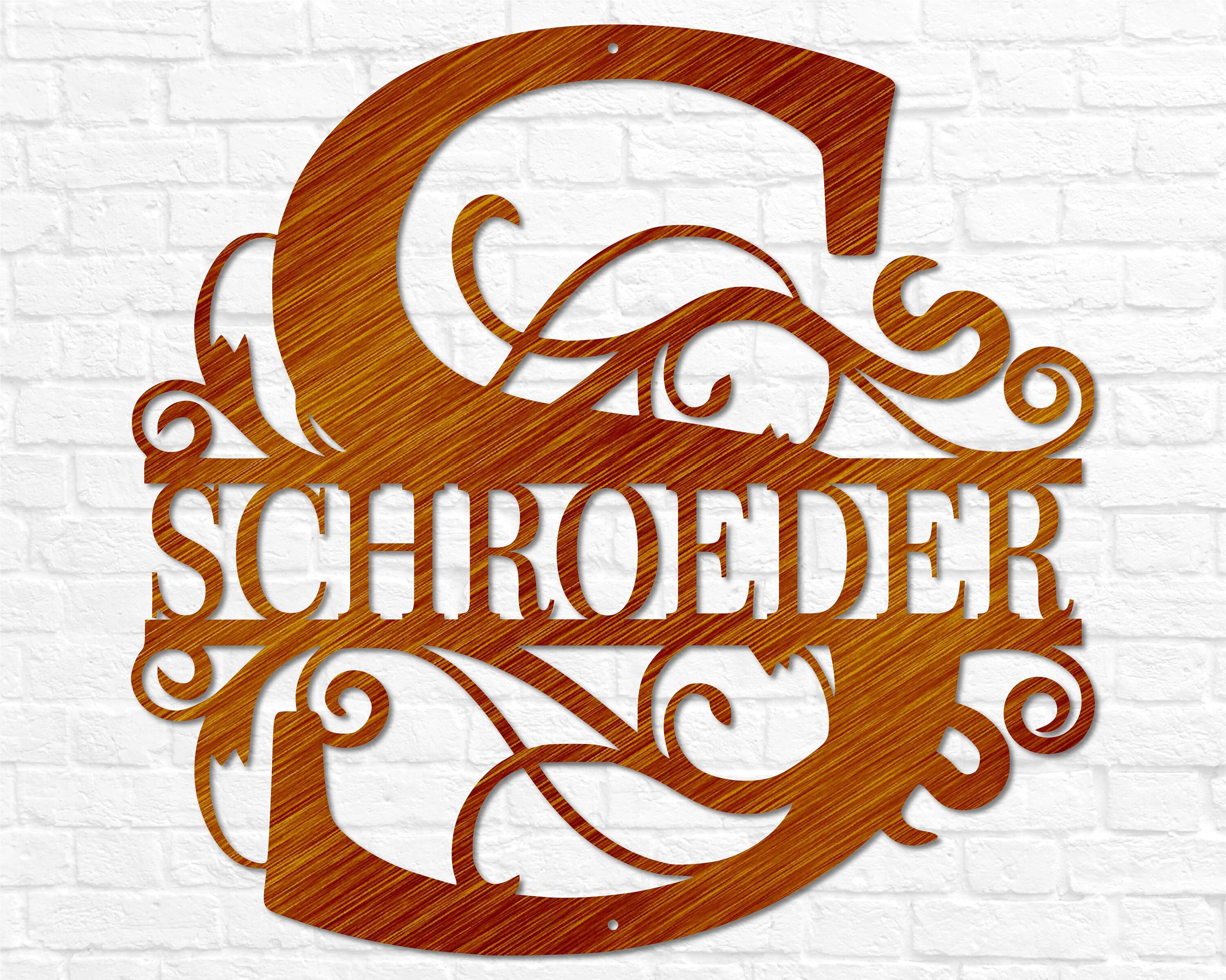 Custom Metal Signs Monogram Wall Decor Metal Wall Art - Etsy