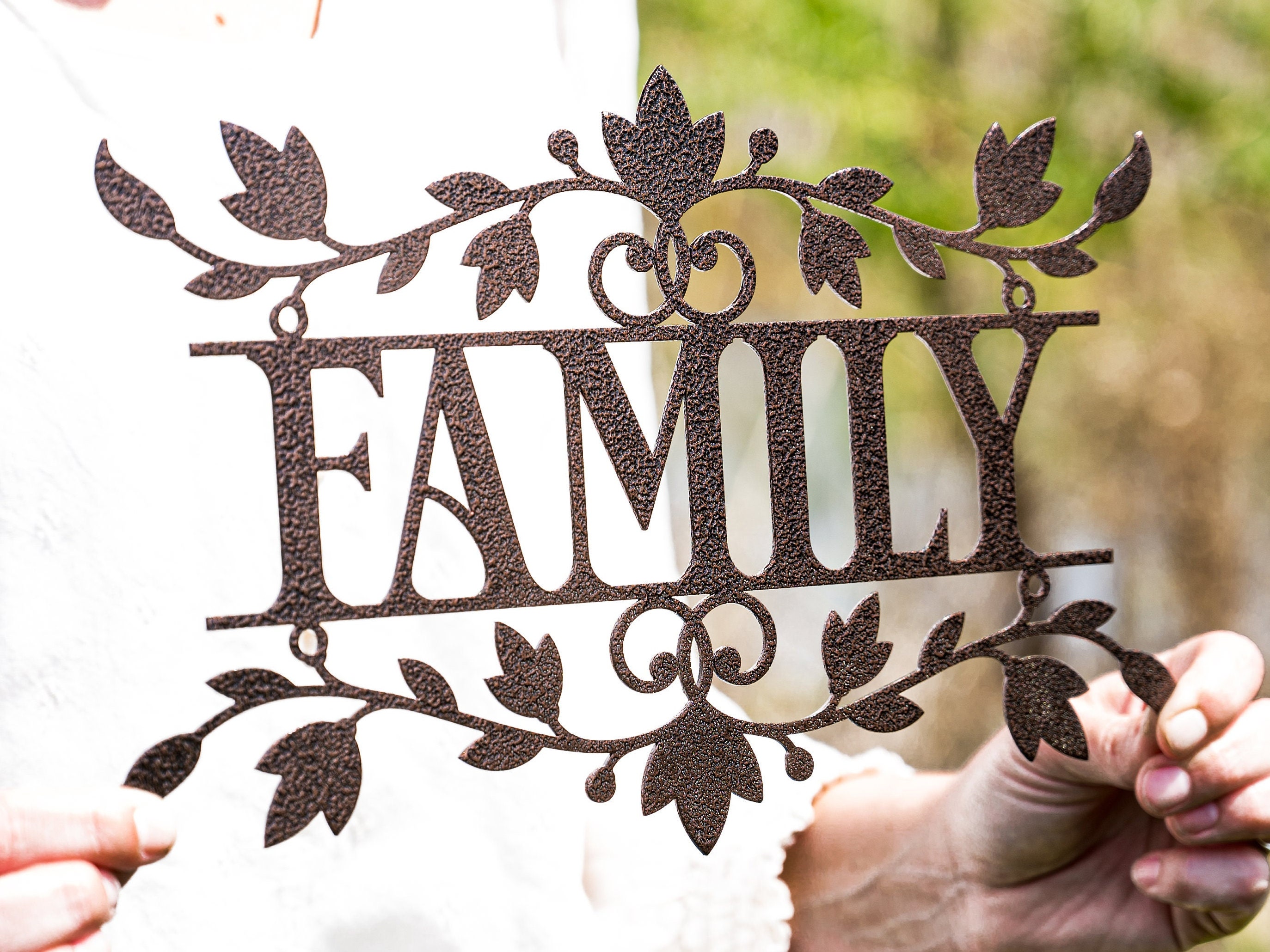 Metal Family Sign Metal Family Wall Decor Family Wall Art Family Wall ...