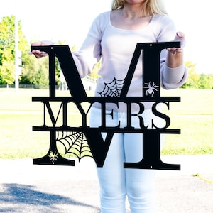 Personalized Halloween Alphabet Letters | Halloween Family Name Sign ...