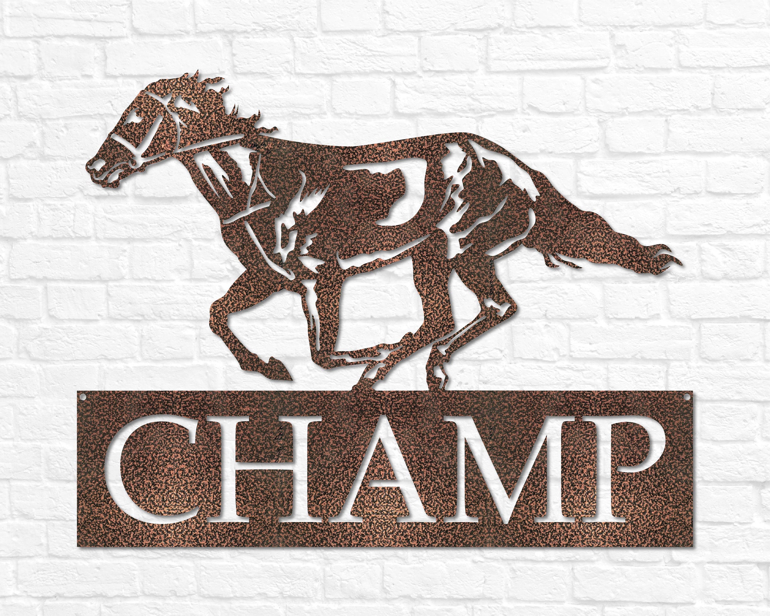 Personalized Horse Sign Metal Horse Sign Horse Name Sign - Etsy