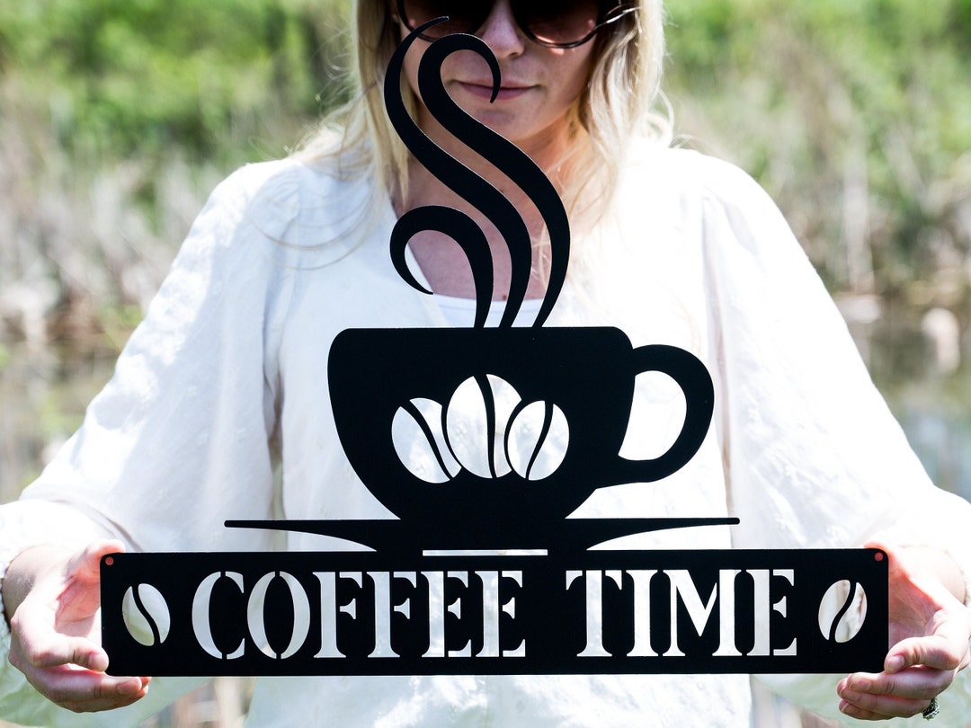 Coffee Sign Metal Coffee Sign for Kitchen Coffee Sign Decor Coffee ...
