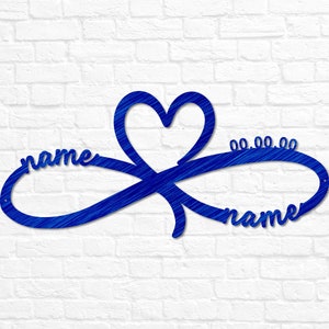 Gifts for Her, Custom Infinity Sign, Personalized Wedding Gift for ...