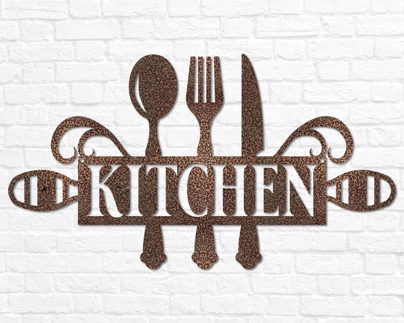 Metal Kitchen Sign Decor Kitchen Wall Decor Kitchen Wall Art - Etsy