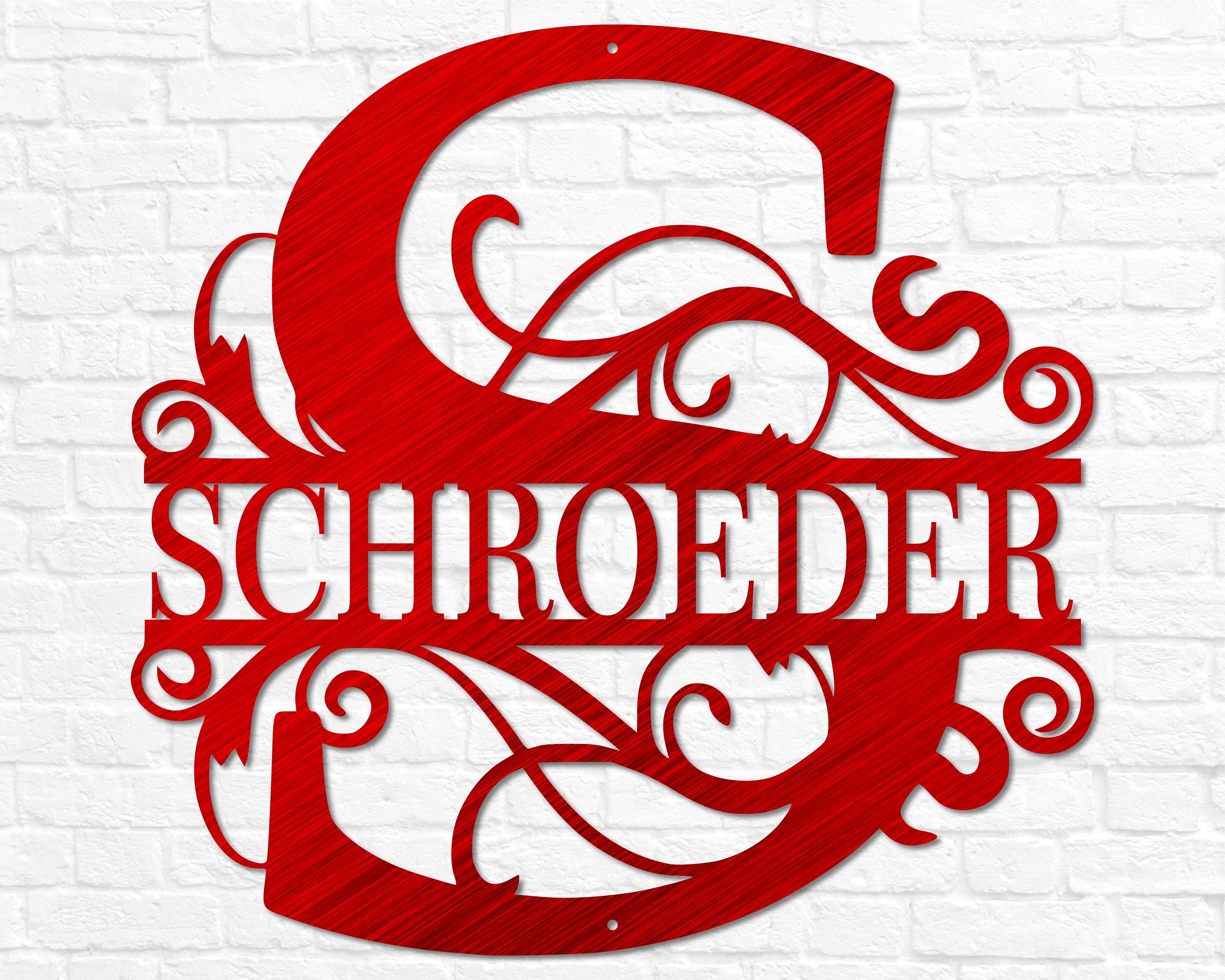 Custom Metal Signs Monogram Wall Decor Metal Wall Art - Etsy