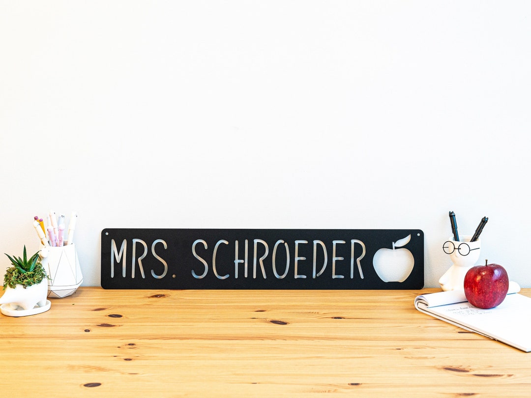 Personalized Teacher Name Sign | Teacher's Plaque | Teacher ...