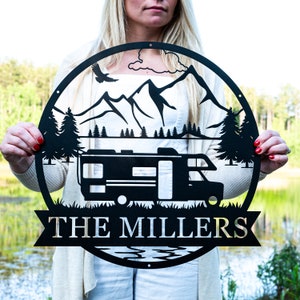 Metal Camper Truck RV Outdoor Sign | Camper Decor | Camping Gift ...