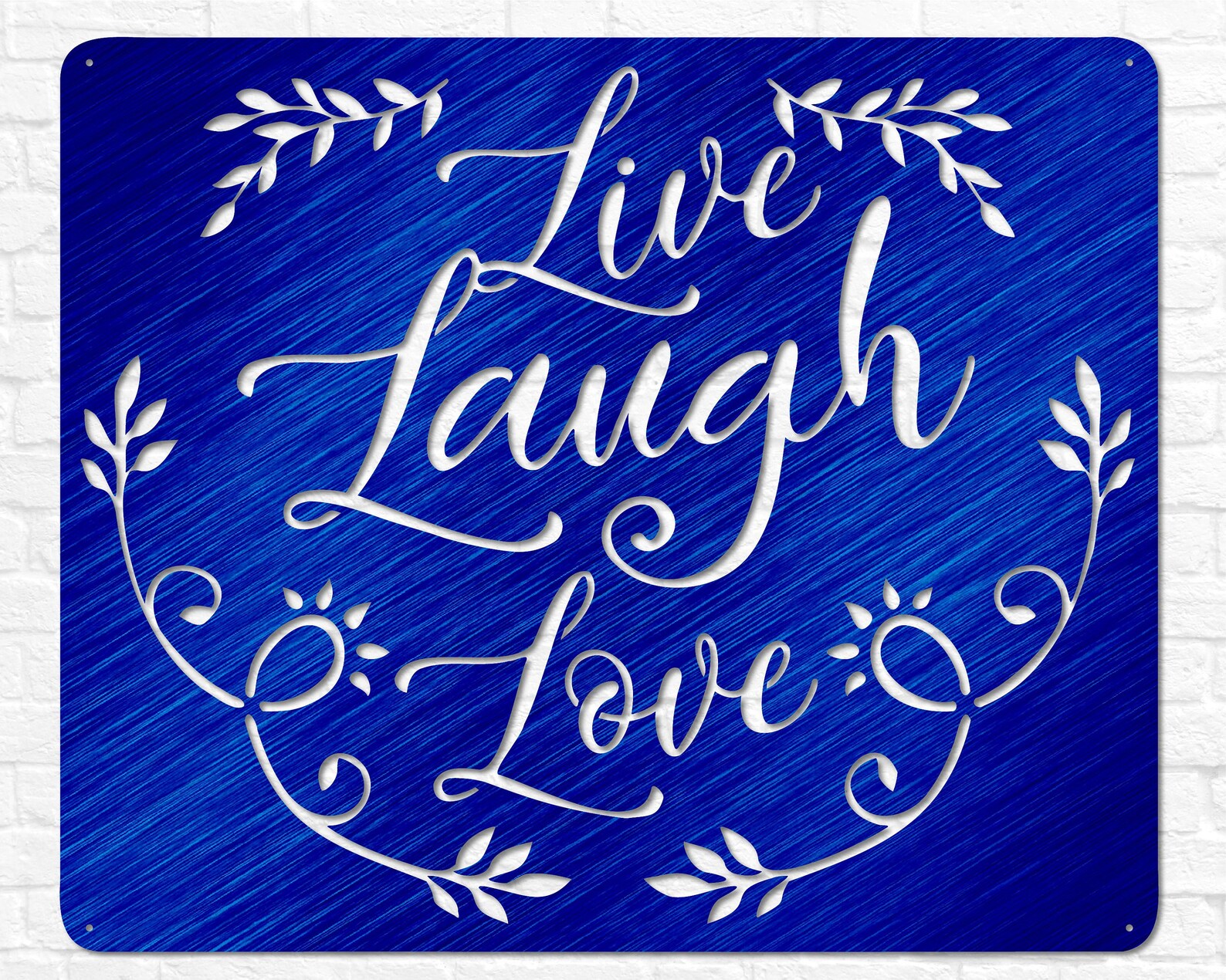 Metal Outdoor Live Laugh Love Sign | Home Decor | Rustic Farmhouse Sign ...
