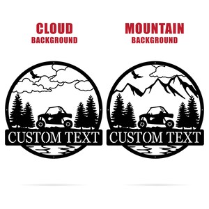 Personalized UTV Side by Side Name Sign | Dune Buggy Gifts | Metal RZR ...