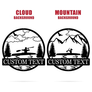 Personalized Outdoor Kayak Decor | Kayak Sign | Camp Sign | Gift for ...