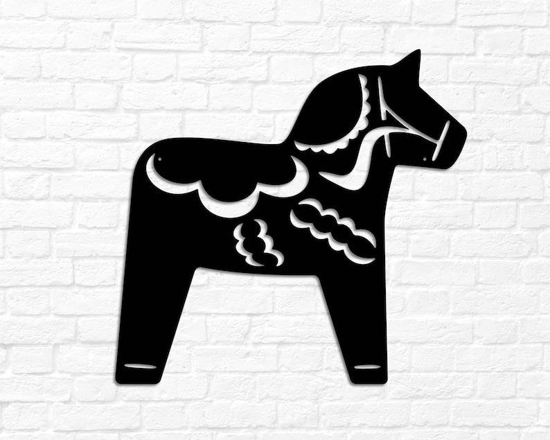 Metal Dala Horse Christmas Yard Decor | Swedish Horse Gift ...