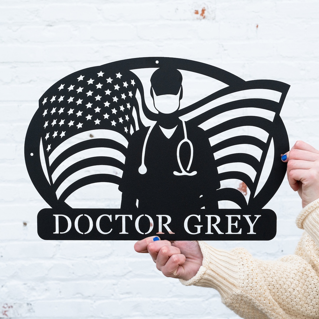 Personalized Metal Doctor Nurse Sign | Custom Doctor Nurse Gift, Nurse ...