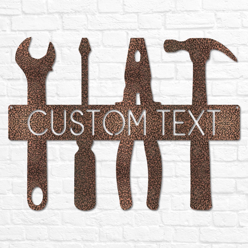 Custom Metal Shop Sign | Workshop Sign for Him | Gifts for Him Gifts ...