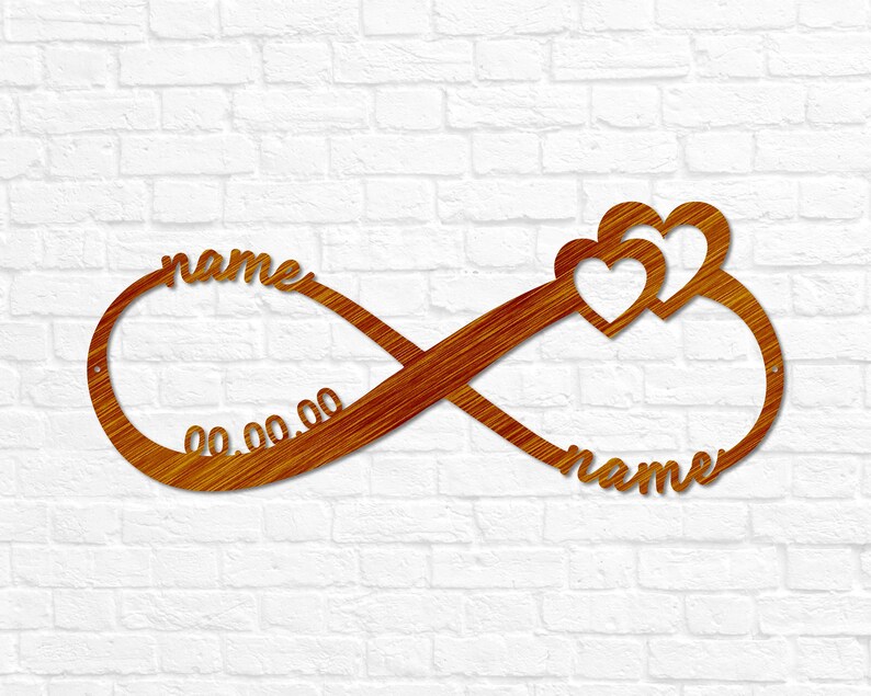 Personalized Wedding Gift for Couple Custom Infinity Sign - Etsy