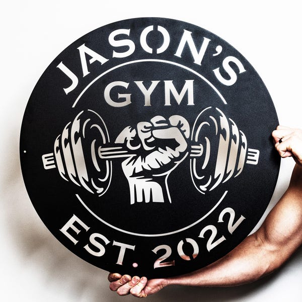 Gym Custom Metal Signs - Etsy