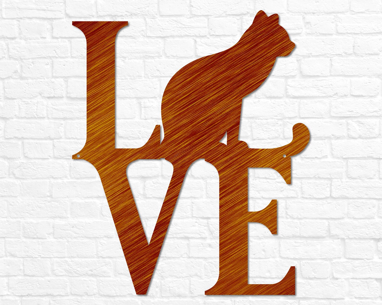 Metal Cat Decor Cat Wall Art Metal Cat Gifts for Cat Lover Gift Women ...