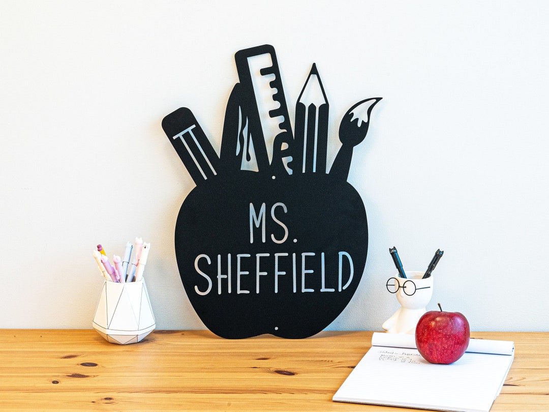 Personalized Teacher Gift | Teacher Appreciation Gift | Metal Classroom ...