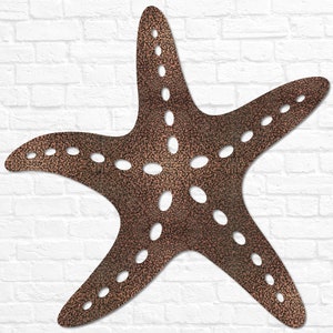 Metal Starfish Decor | Starfish Wall Hanging, Outdoor Beach Decor ...