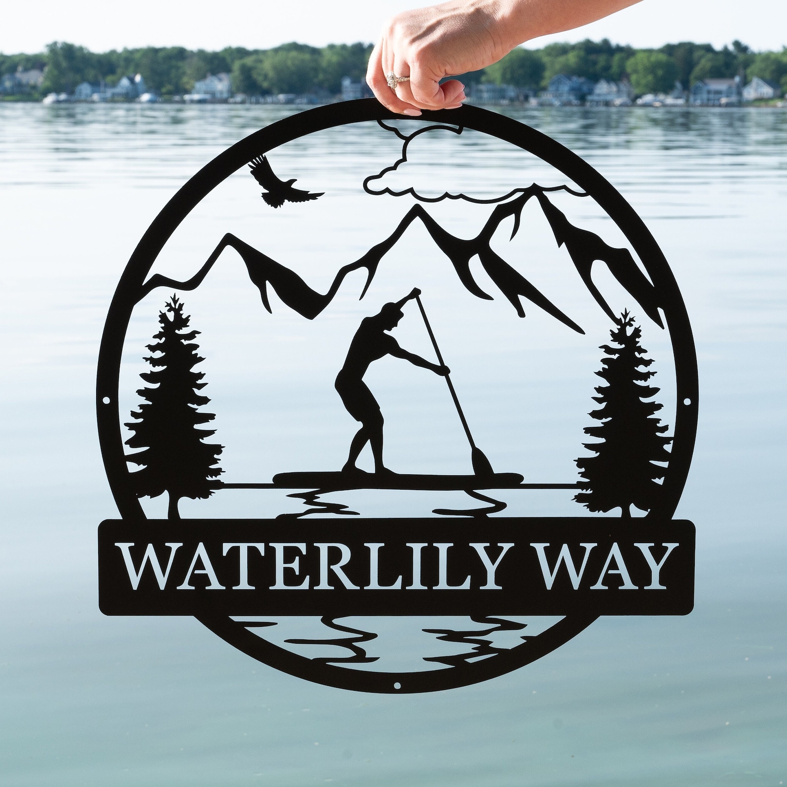 Personalized Stand up Paddle Boarding Name Sign | Paddle Board Wall ...