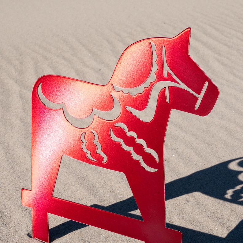 Metal Dala Horse Christmas Yard Decor | Swedish Horse Gift ...