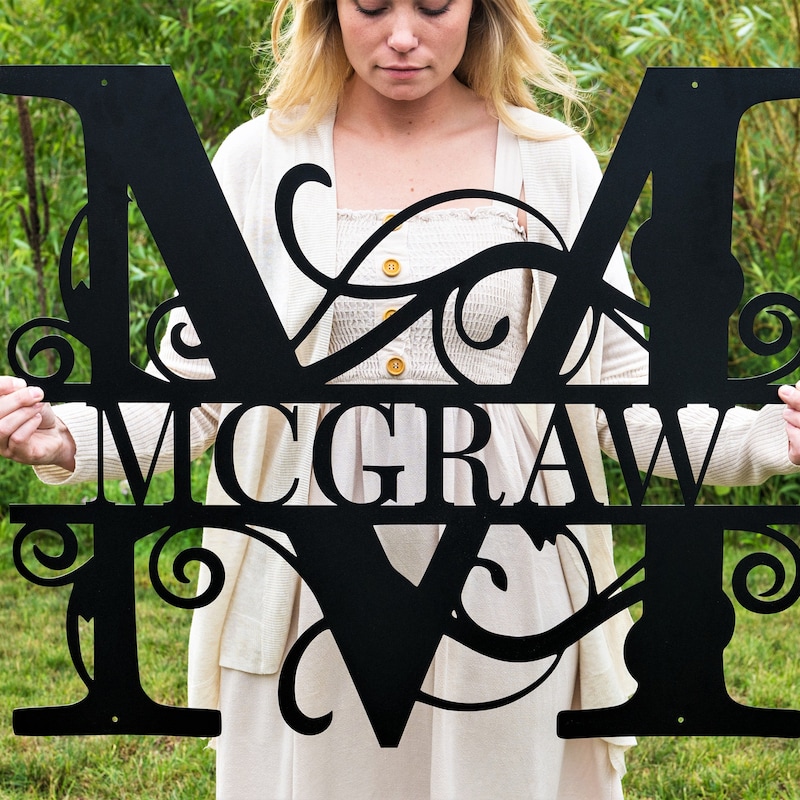 Wood Name Art in Metal - Etsy