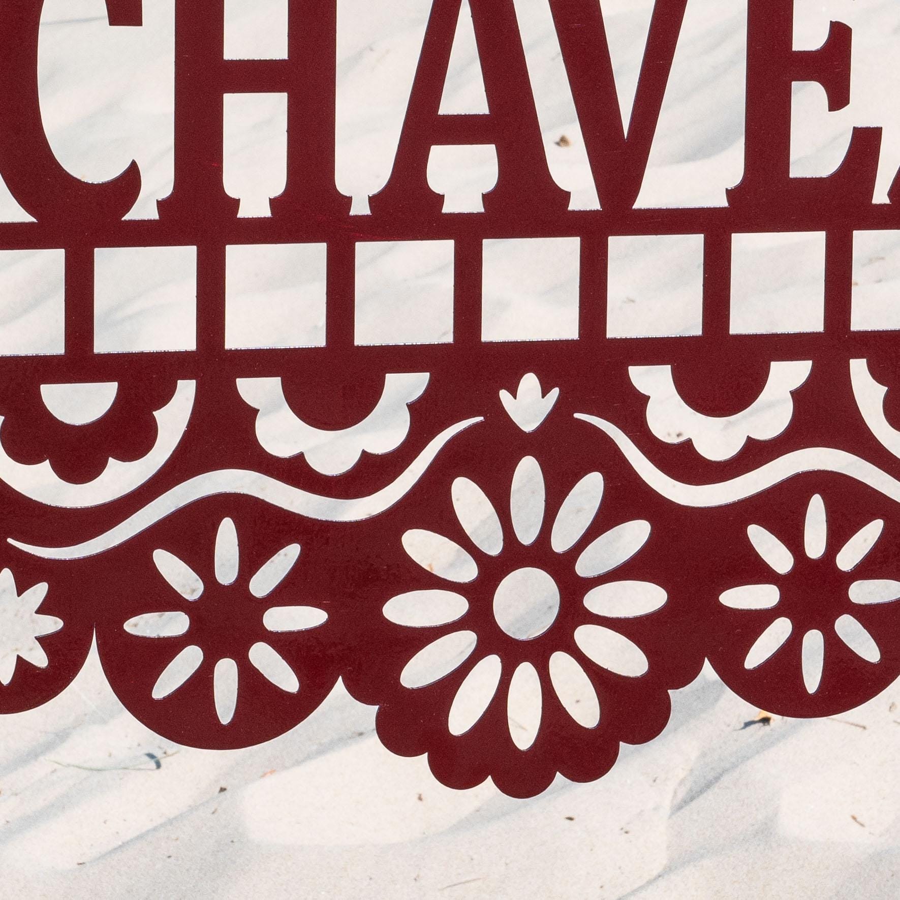 Custom Papel Picado Metal Sign, Dia De Los Muertos Decor, Fiesta Wall ...