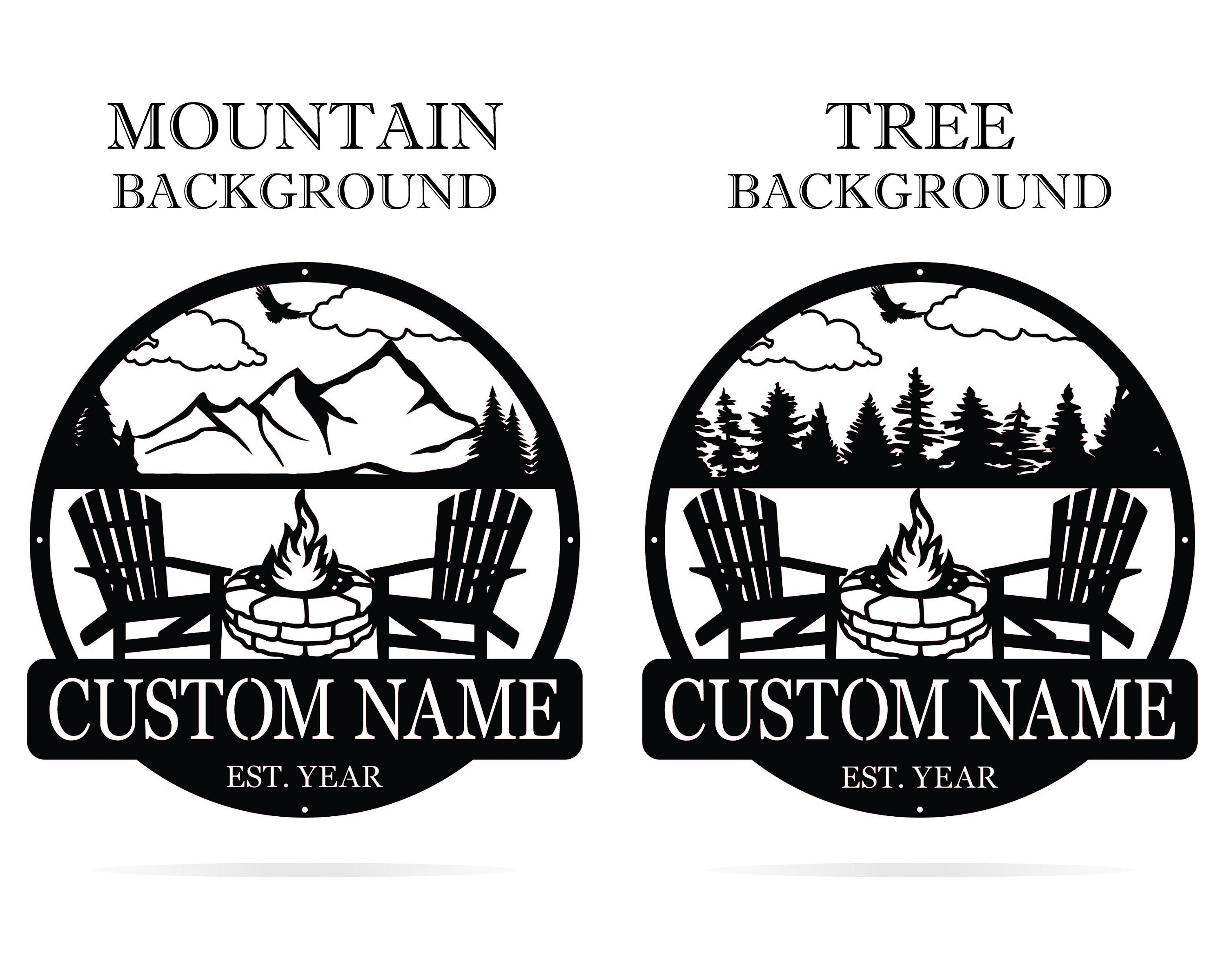 Metal Outdoor Sign Custom Campfire Sign Camper Decor - Etsy