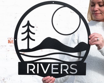 Outdoor Sasquatch Custom Name Metal Sign Bigfoot Mountain Metal Sign ...