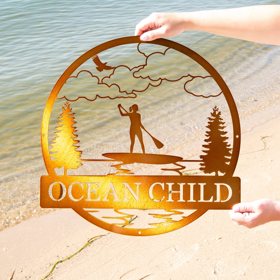 Personalized Stand up Paddle Boarding Name Sign | Paddle Board Wall ...