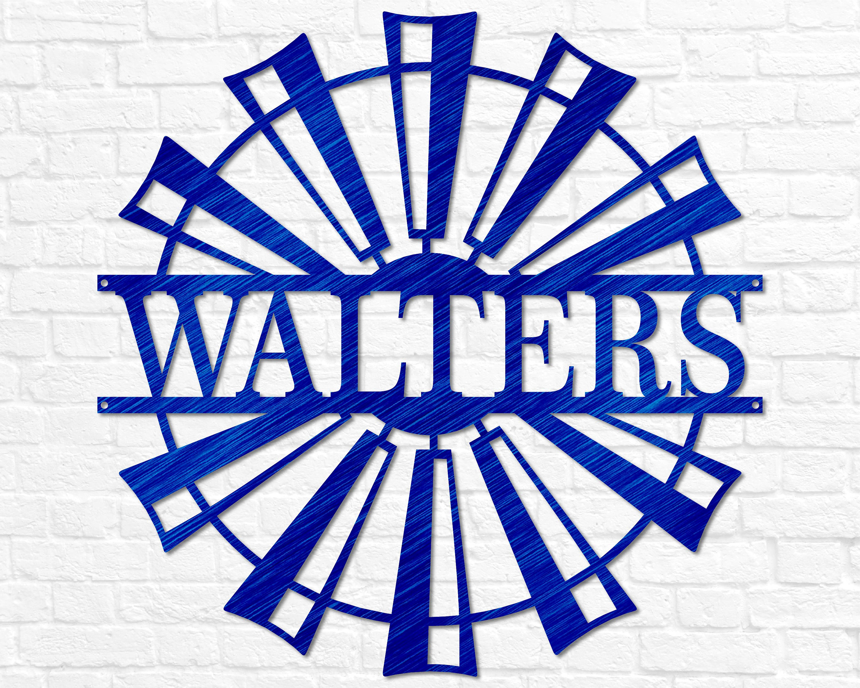 Windmill Wall Decor Farmhouse Decor Personalized Farm Sign - Etsy